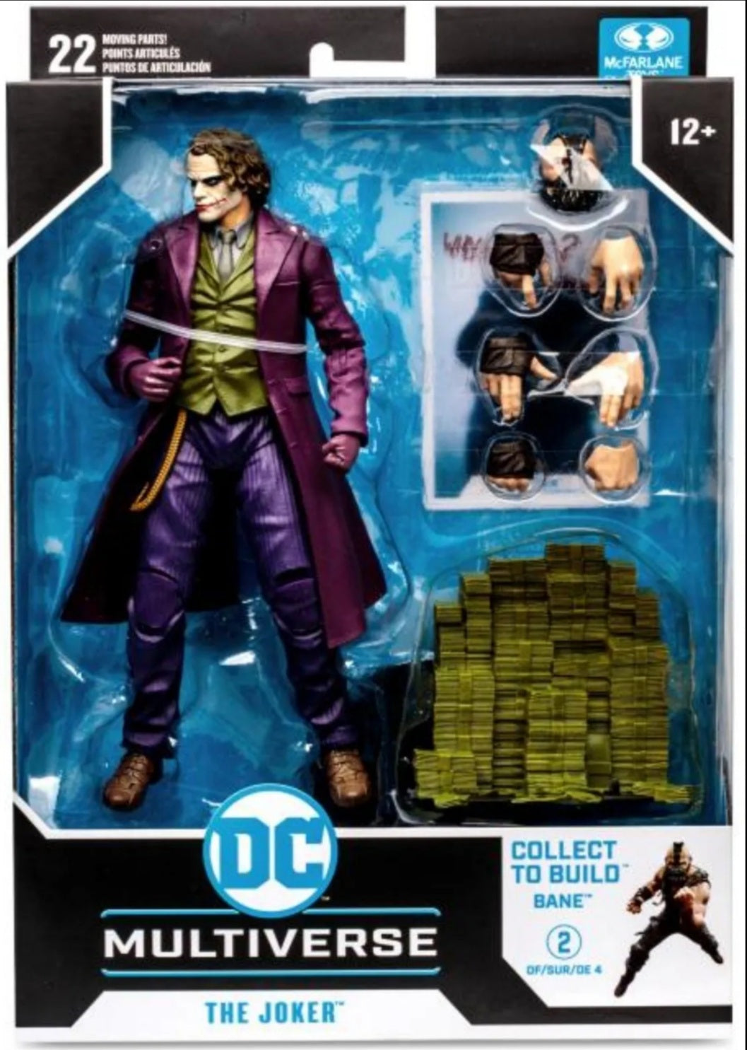 McFarlane Dark Knight Trilogy Bane BAF: THE JOKER 7inch Action Figure ...